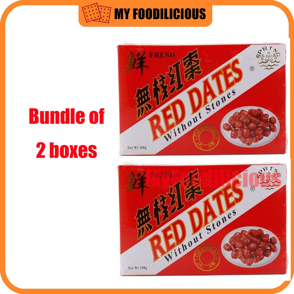 100g Red Dates Without Stone 正牌无核红枣 | Shopee Singapore