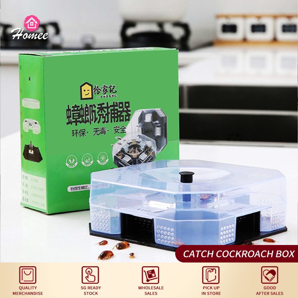 🚚SG SALES🚚1/10Pcs Cockroach Trap Box Indoor Cockroach Killer-Effective ...
