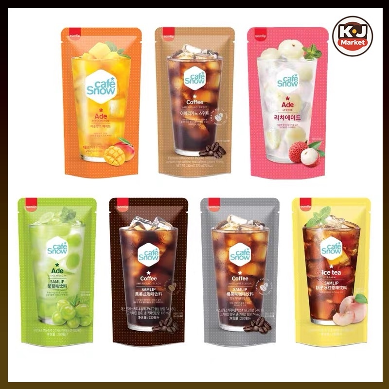 Samlip Coffee Korean Drink Instant Black Americano Coffee Mango Grape ...