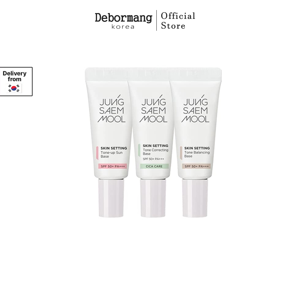 JUNG SAEM MOOL Skin Setting Tone Base 3 Mini Trial Set (Skin Correction ...