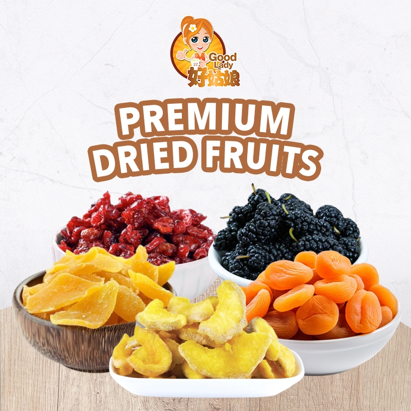 [3 FOR 20% OFF] Healthy Dried Fruit [Mango/Guava/Apricot/Raisins/Cranberry/Mulberry/Prune ...