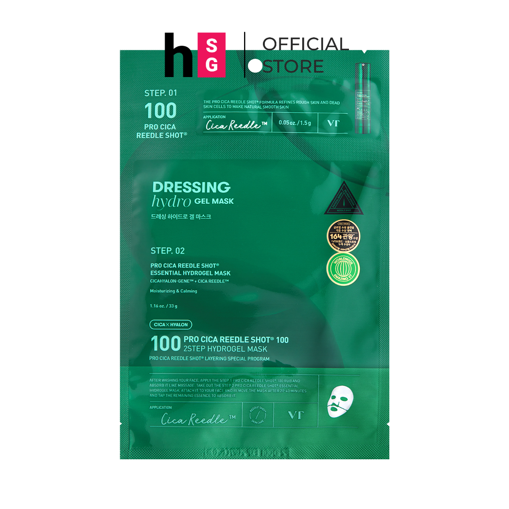 VT COSMETICS Pro Cica Reedle Shot 100 2Step Hydrogel Mask - 1.5g + 33g ...