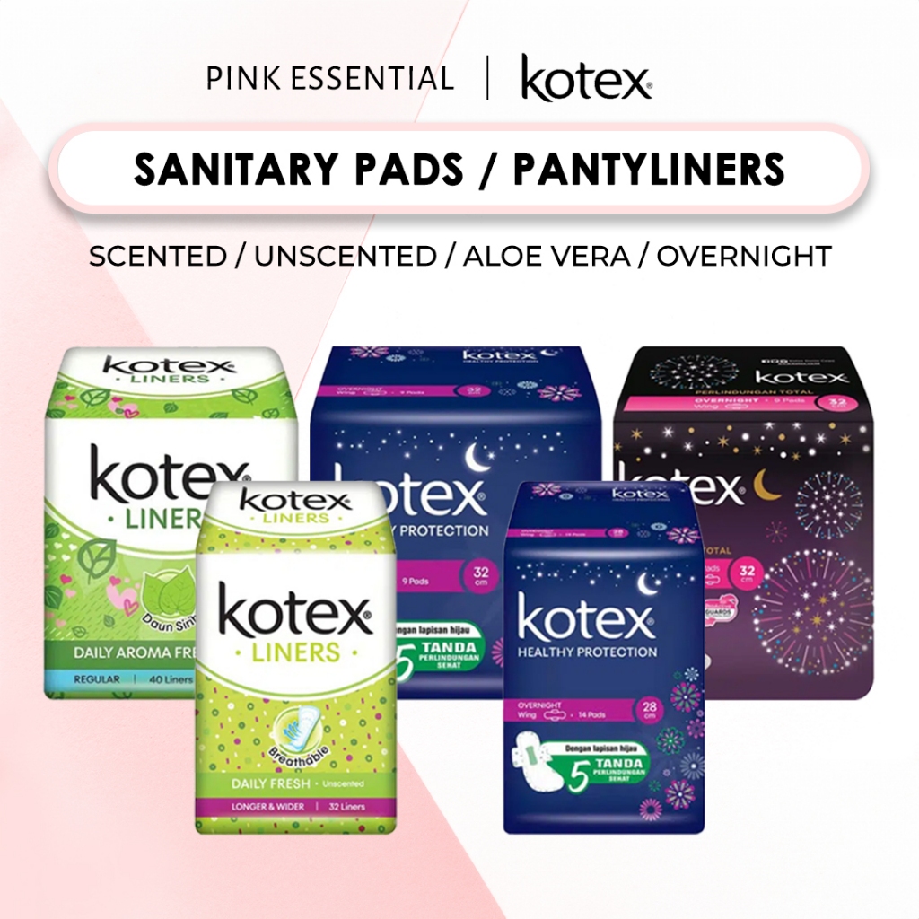 Kotex [Bundle of 1/3/6] Sanitary Pads / Pantyliners Scented / Unscented ...