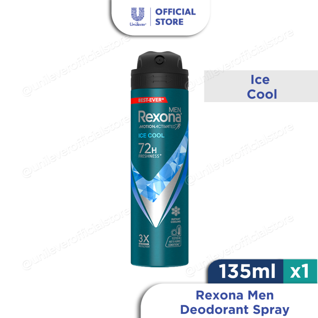 Rexona Men Ice Cool Deodorant Spray 135ml | Shopee Singapore