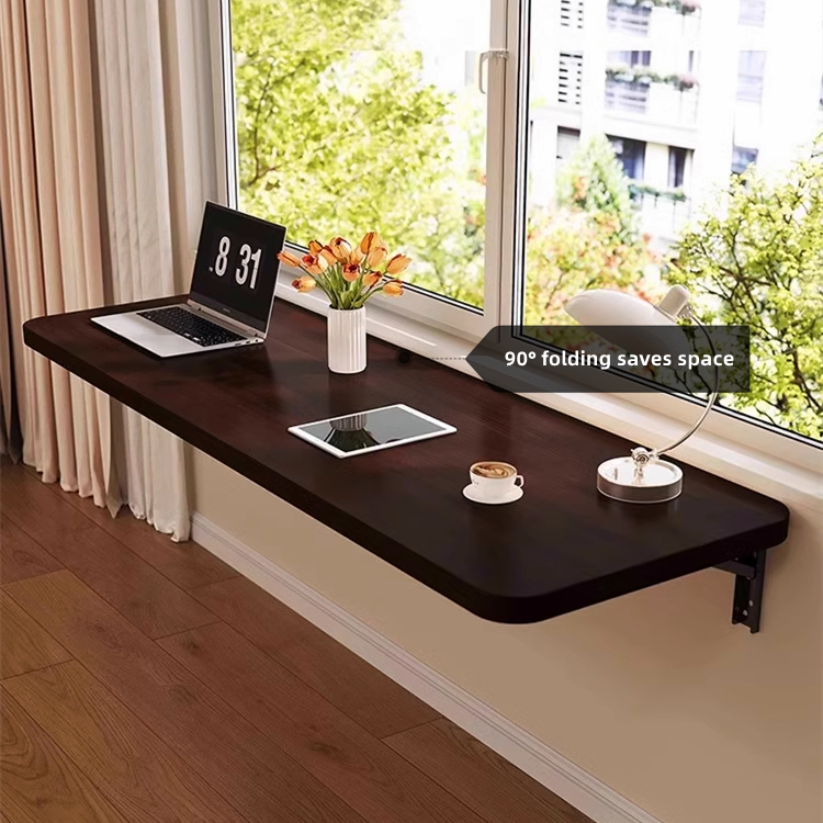 black space saver table 90° foldable table wall mounted desks dining ...
