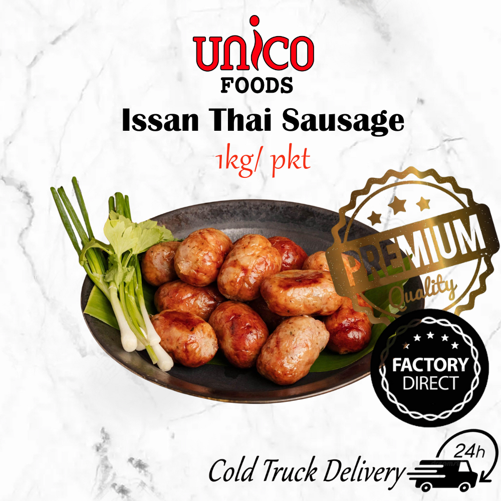 [UNICOFOODS] Issan Thai Sausage (1kg/pkt) | 泰国香肠 | Shopee Singapore