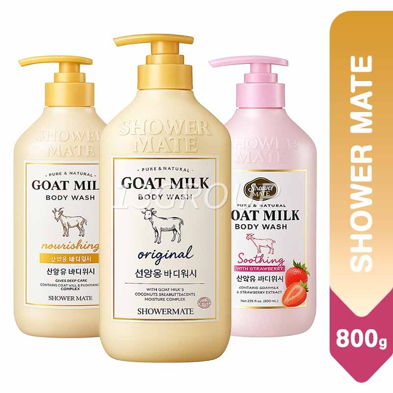 Shower Mate Goat Milk Body Wash Manuka Honey / Nourishing Moisture for ...
