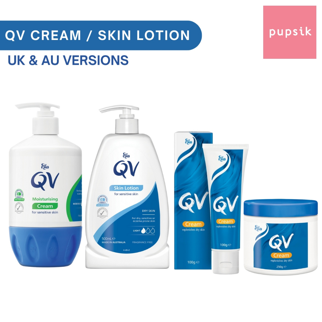 QV Cream & Skin Lotion (3 Sizes) / Moisturizing Cream (Suitable for Dry ...