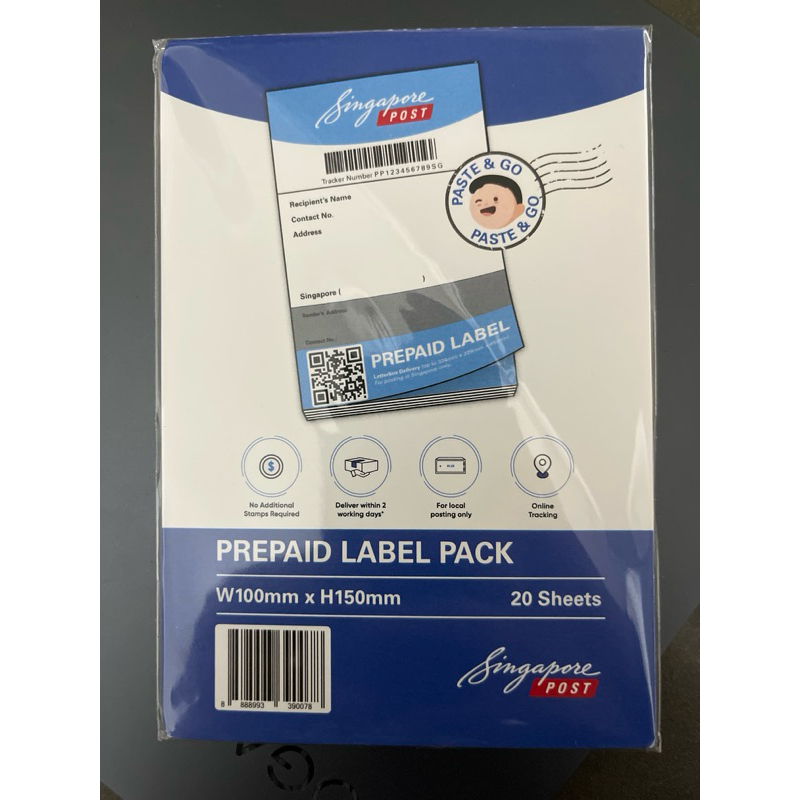Singpost prepaid labels [PM for individual pieces] | Shopee Singapore