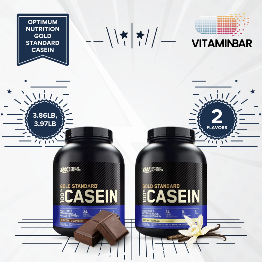Optimum Nutrition Gold Standard Casein 2lb 3.86lb 3.97lb - Muscle ...