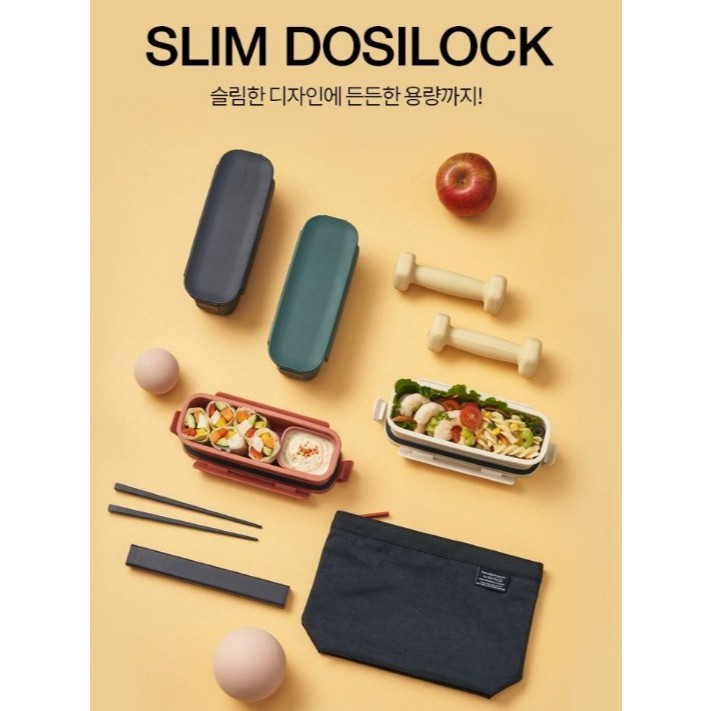 [LocknLock] Slim Lunch Box for Office Worker - Meal Prep Food Storage ...