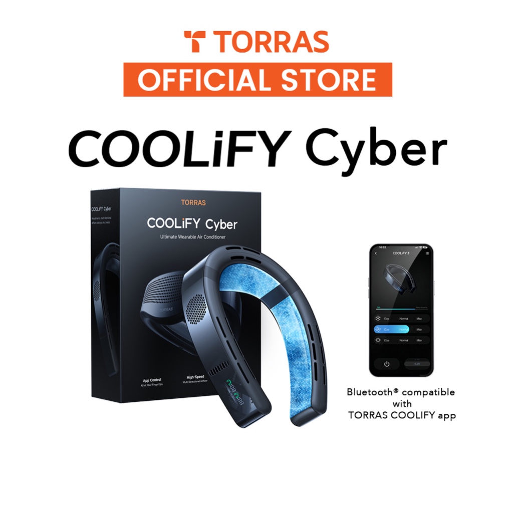 TORRAS COOLiFY Cyber Neck Air Conditioner, Ultimate Immersive Cooling Portable Neck Fan ...
