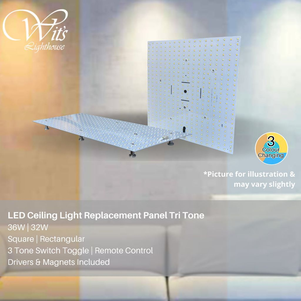 [SG Seller] LED Ceiling Light Replacement Module Magnet LED 36W Square ...