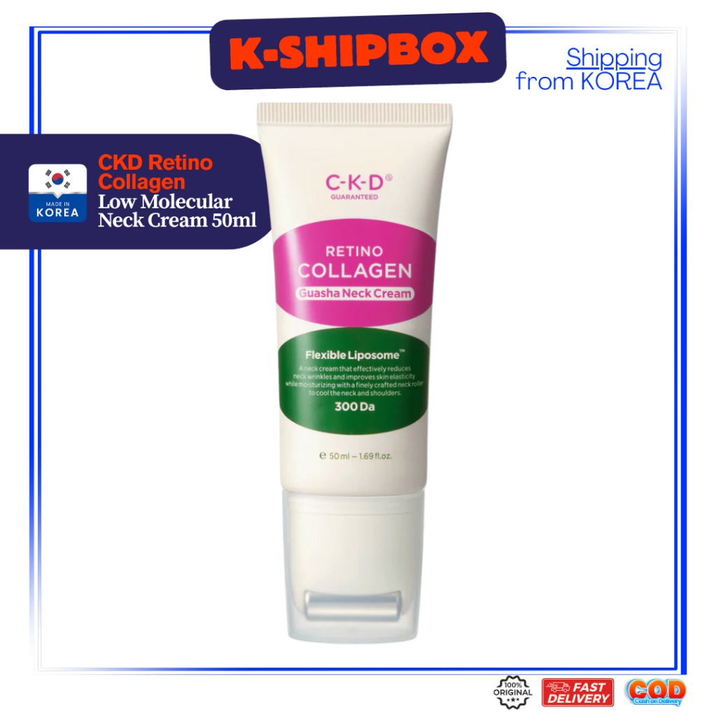 CKD Retino Collagen 300Da Guasha Neck Cream 50ml | Firming & Wrinkle Care | Retinal + Collagen ...