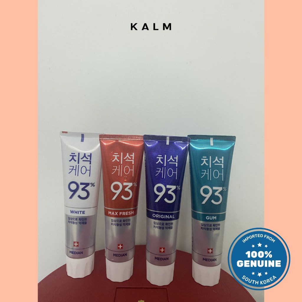 Median Dental IQ 93% Toothpaste Original Whitening Breath Care Gum ...