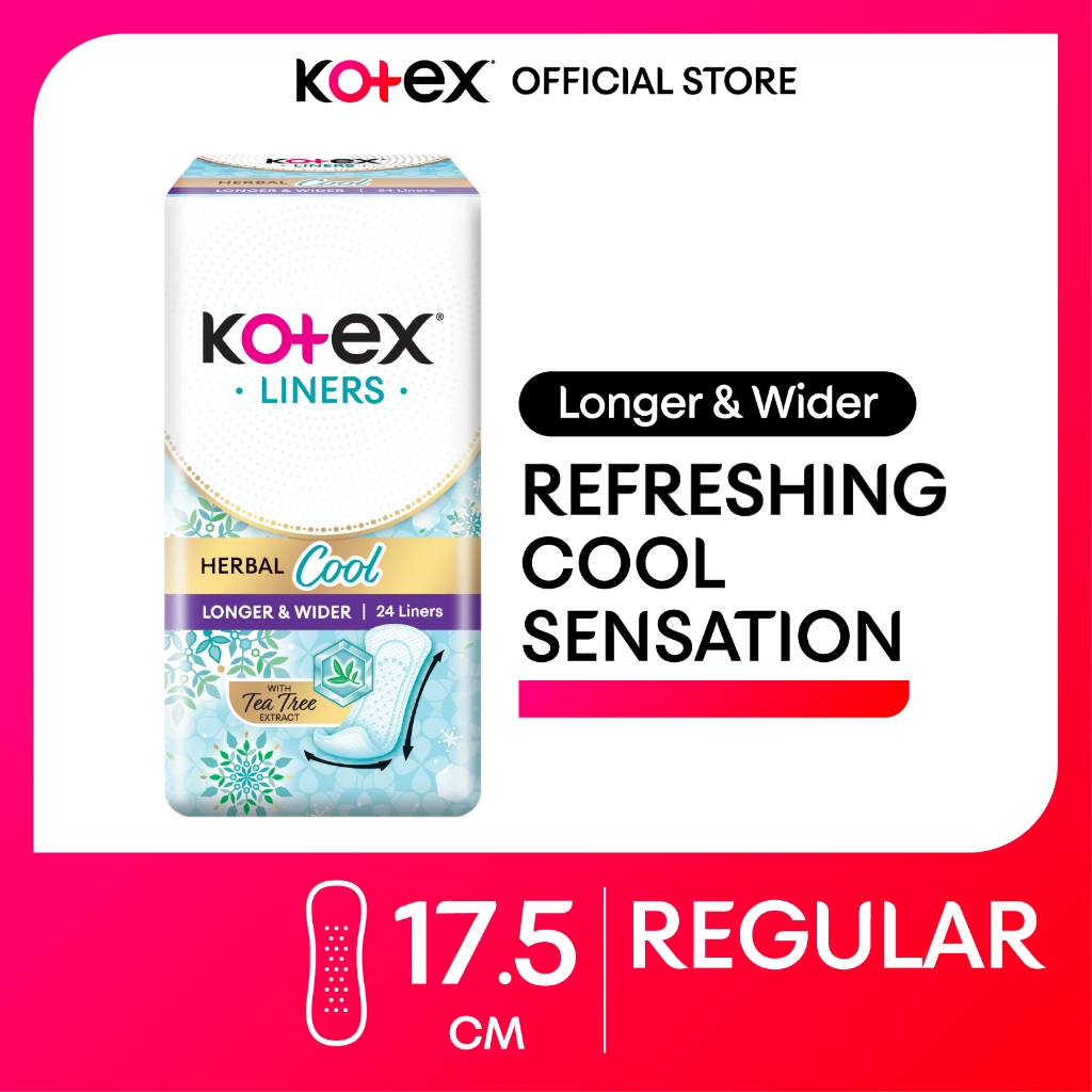 Kotex Herbal Cool Liners Assorted (15cm/17.5cm) | Shopee Singapore