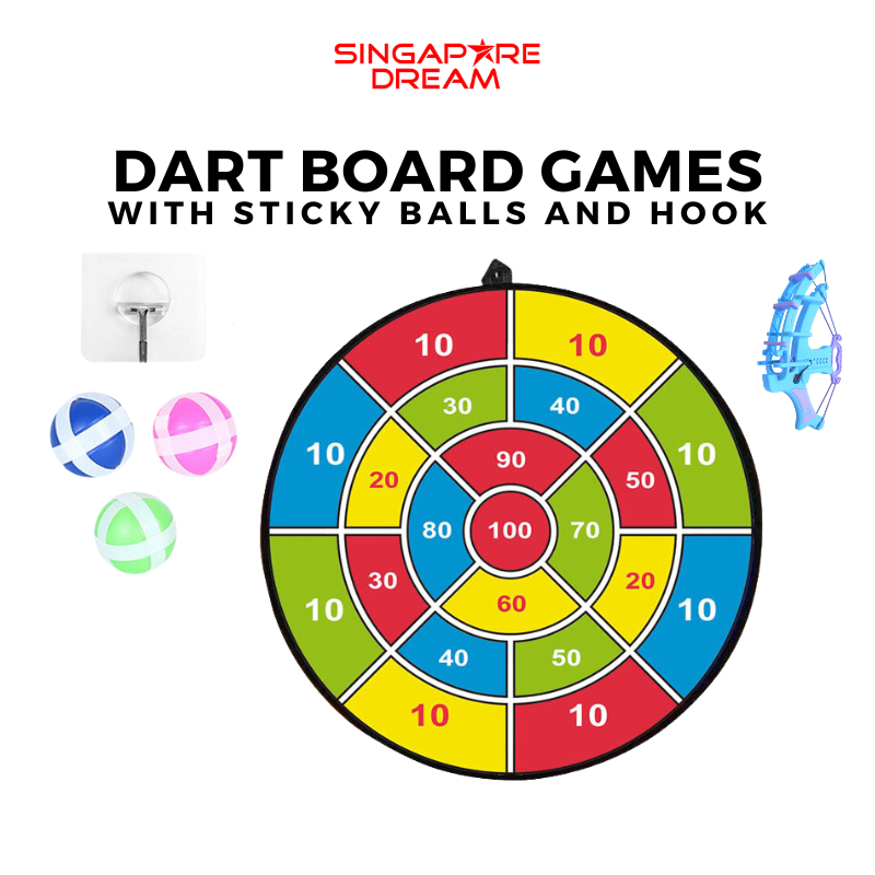 Children Dart Board Games Sticky Ball Interactive Dartboard Slingshot Parent-Child Educational ...
