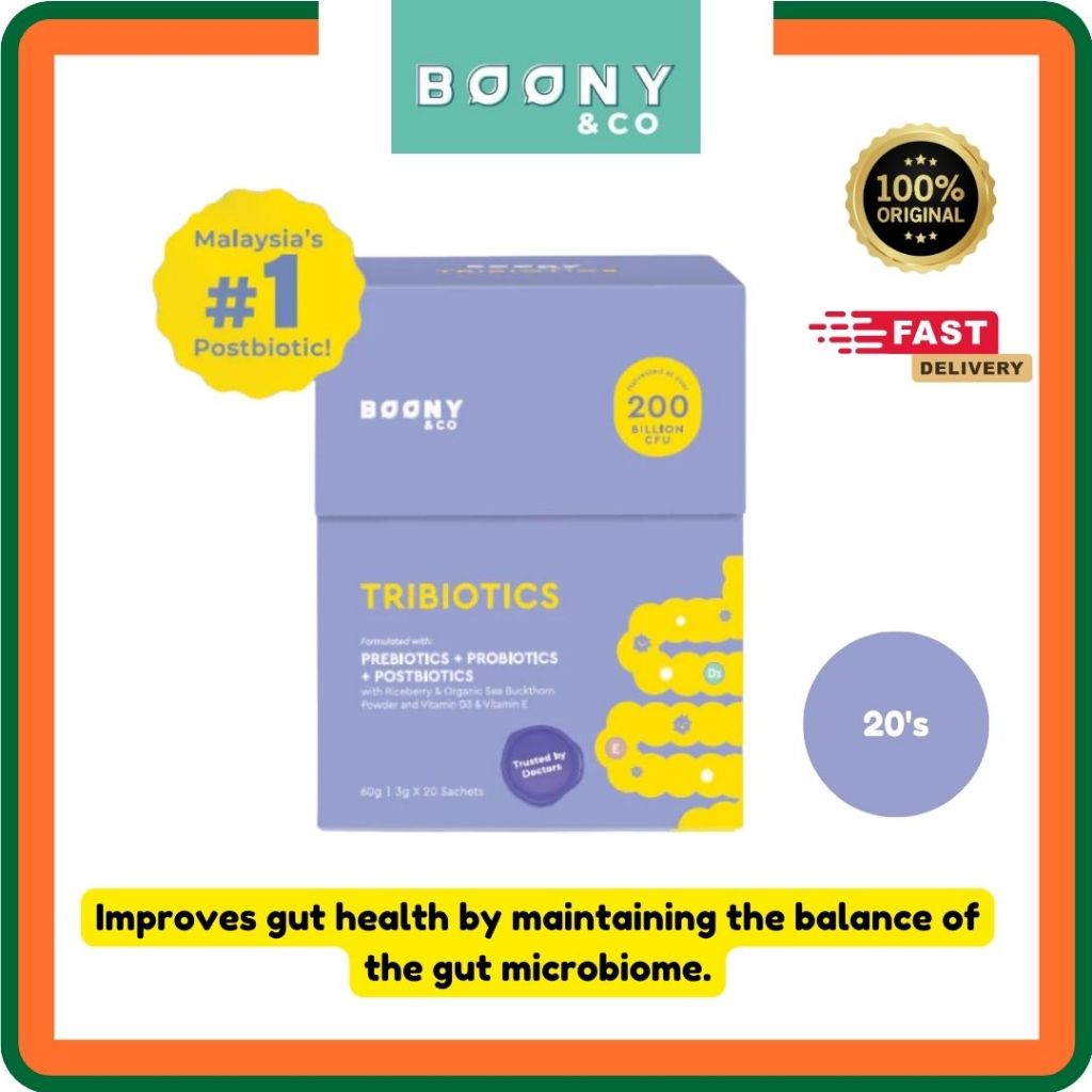 Boony & Co Tribiotics: Prebiotics + Probiotics + Postbiotics | 20's ...