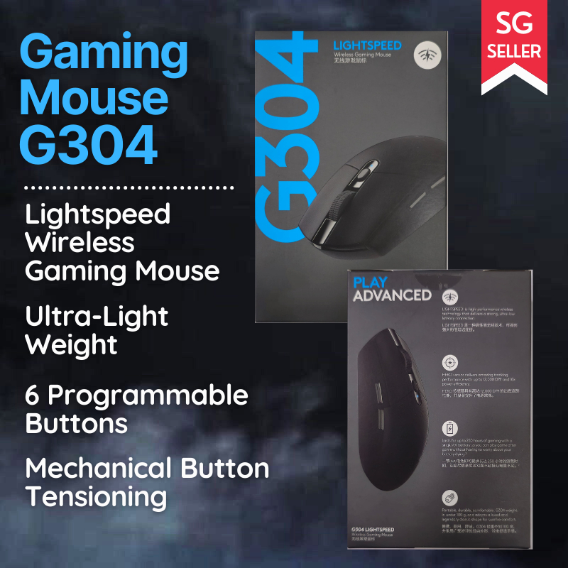 [SG] Gaming Mouse G304 Lightspeed Wireless Gaming Mouse - Lag Free ...