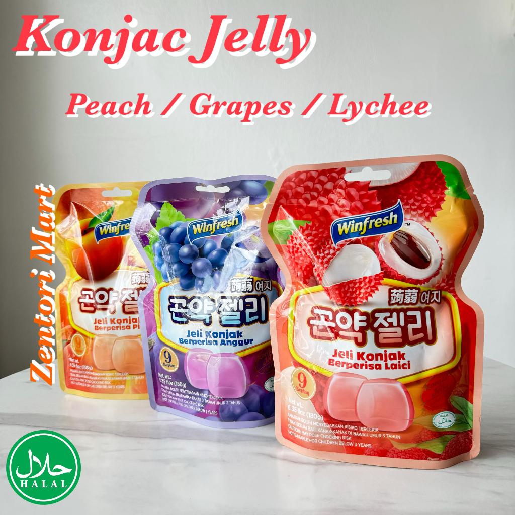 Winfresh Konjac Jelly 180g (9pcs) 水果口味蒟蒻 180g (九顆裝） | Shopee Singapore