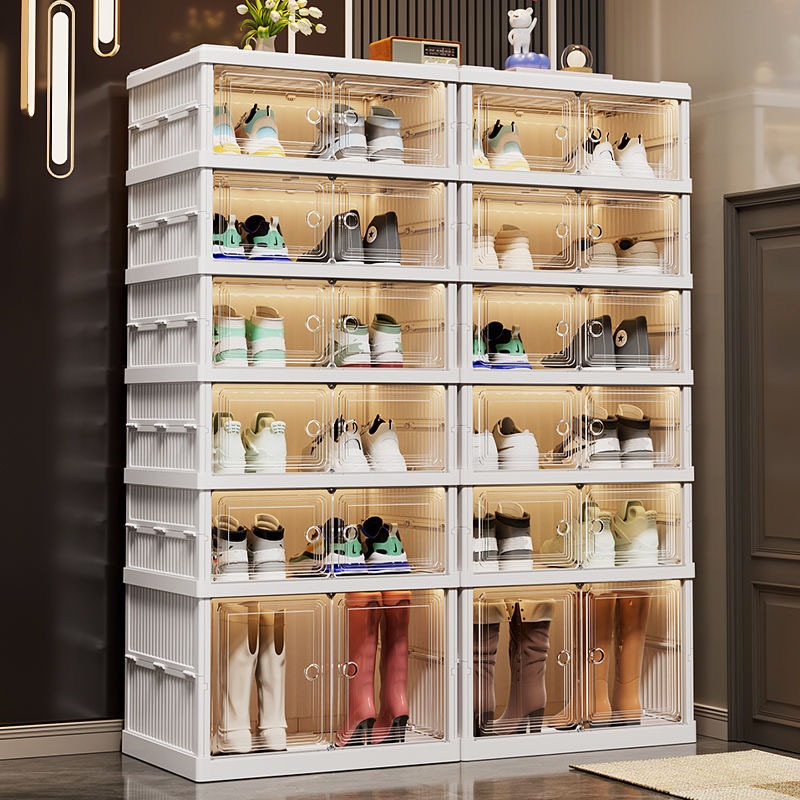【SG READY STOCK】Thickened shoe box | Free installation shoe cabinet ...