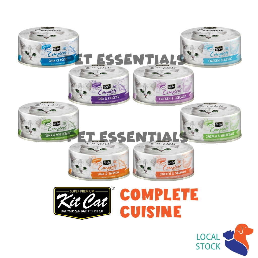 Kit Cat Complete Cuisine Wet Cat Food/Petite Pouch Complete & Balanced ...