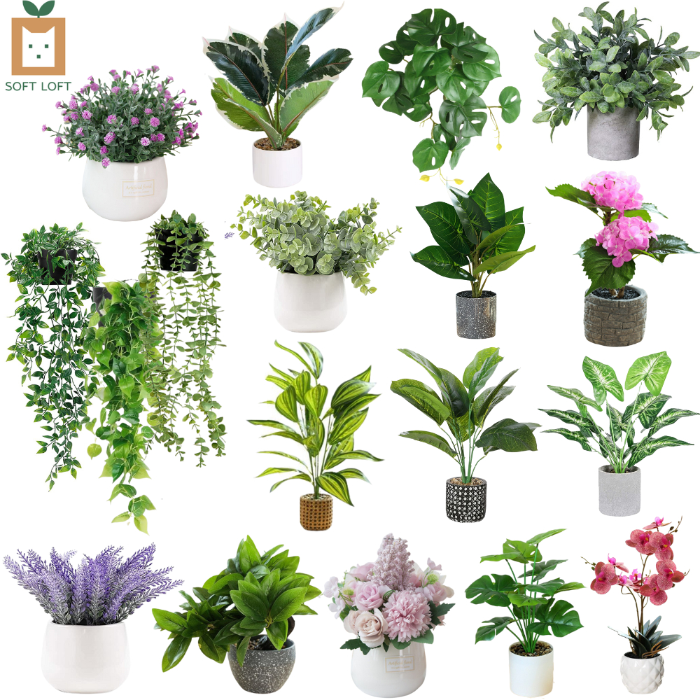 Artificial table plant mall Potted Artificial Table Plants, Mini Fake ...
