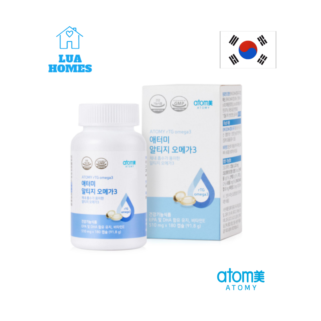 Atomy rTG OMEGA 3 (500ml x 180 capsules) | Shopee Singapore