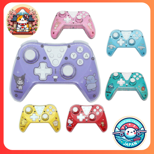 Switch controller Allone Wireless Controller for Gaming Sanrio Characters Kuromi 15.5 x 6 x 10 ...