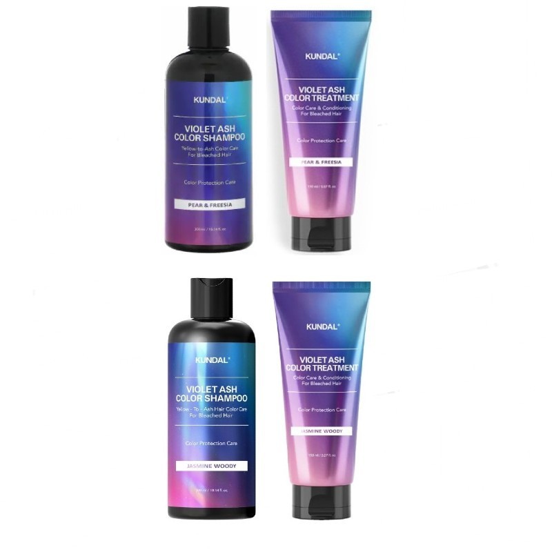Kundal Violet Ash Color Shampoo 300ml & Treatment 150ml (Exp 2026 ...