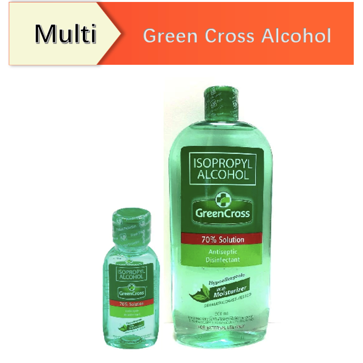 Green Cross Isopropyl Alcohol 70% Solution, 60ml/ 500ml | Shopee Singapore