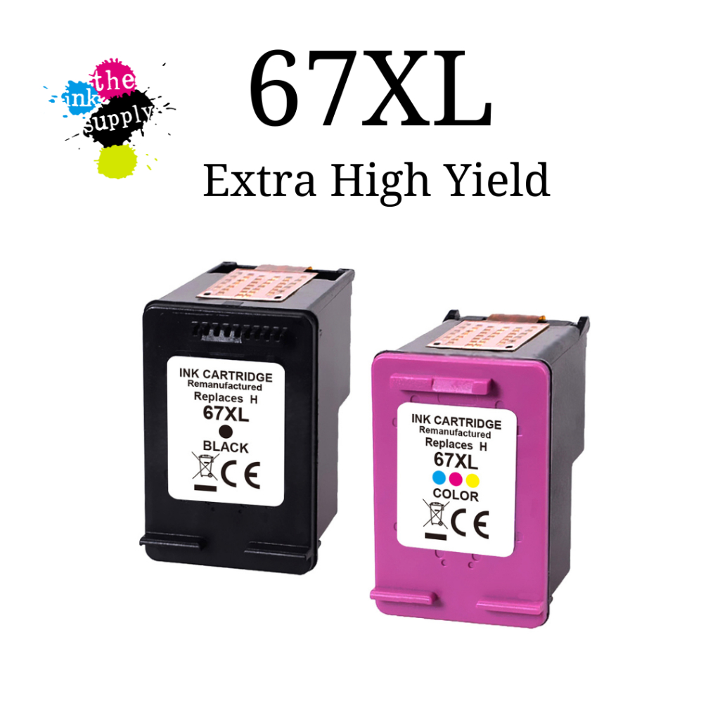 HP 67XL Compatible HP Printer Ink Cartridge for DeskJet 2722 2723 Envy ...