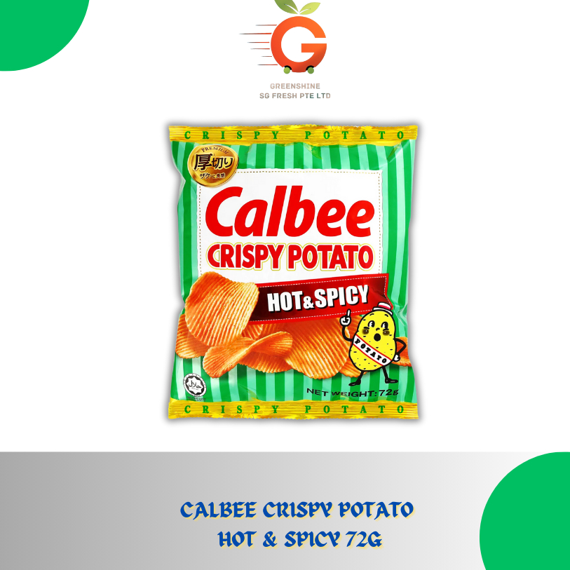[GreenshineSG]CALBEE POTATO CHIPS 72G CRISPY HOT & SPICY/SEAWEED ...