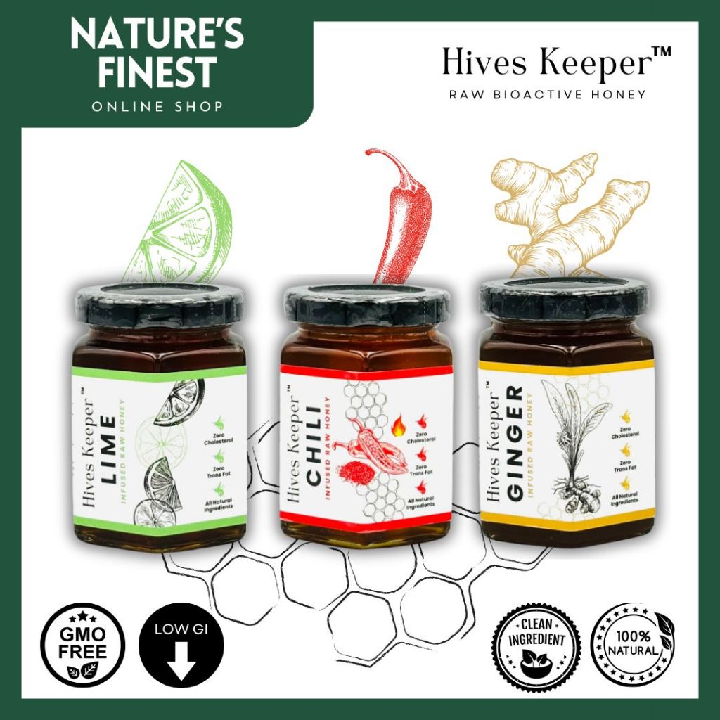 [NATURE'S FINEST] Hives Keeper Infused Honey - Ginger Honey, Lime Honey ...