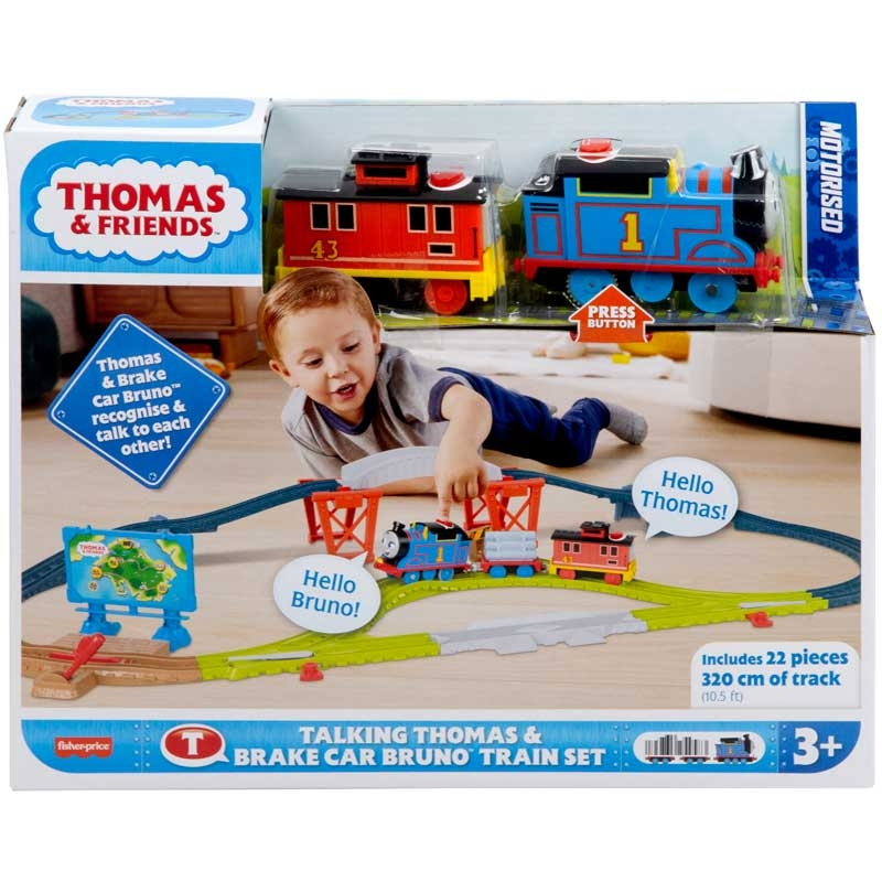 Thomas & Friends Talking Thomas & Brake Car Bruno | Shopee Singapore