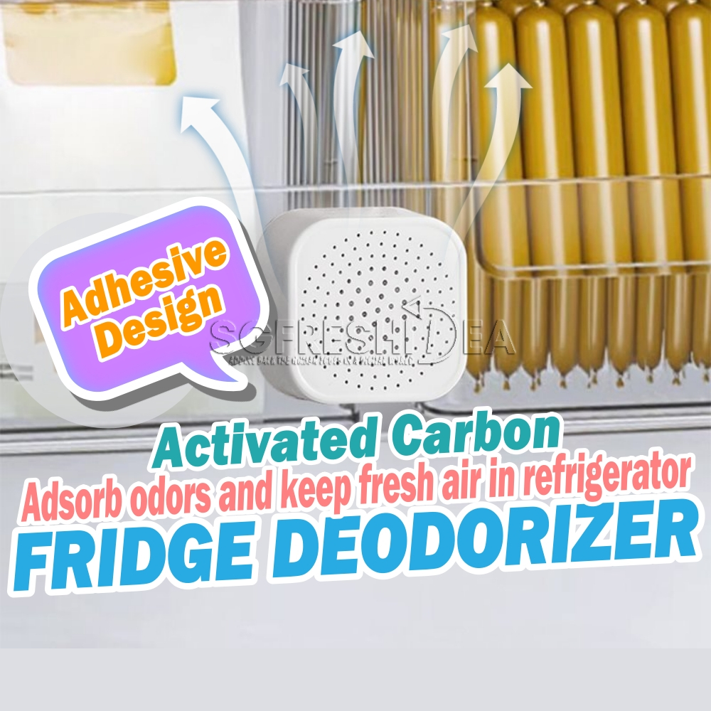 (11.11 SALE) Fridge Freezer Deodorizer Odour Charcoal Smell Remover ...