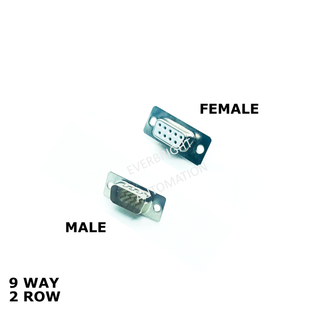 DB9 DB15 DB25 DB37 (2 Row) D-Sub D-Connector D Sub RS232 VGA Solder Type Connector (Female ...