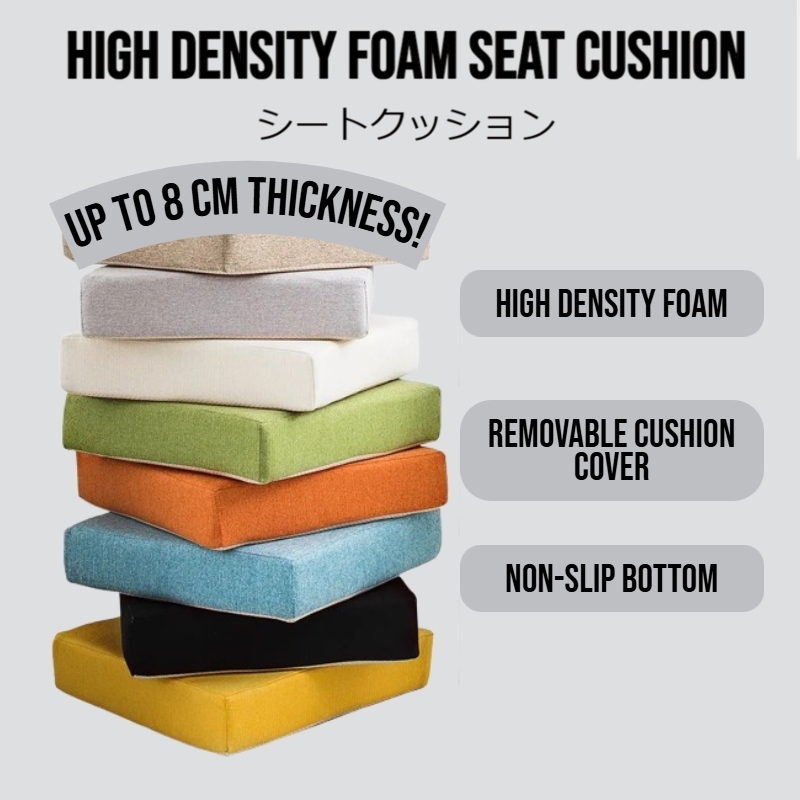🇸🇬 | 50D Seat Cushion High Density Foam Office Chair Pad Non-slip ...