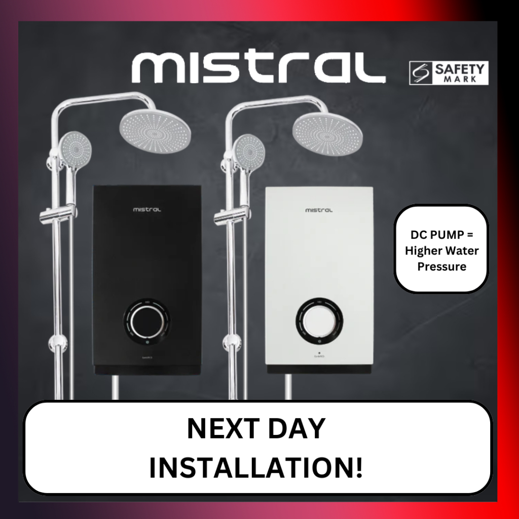 FREE INSTALL Mistral Instant Shower Heater [MSH103] | Shopee Singapore