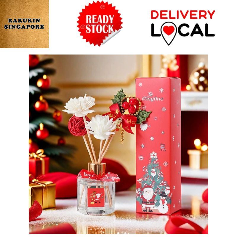 [Local Seller]Christmas Reed Diffuser Set Scented Diffuser with Sticks ...