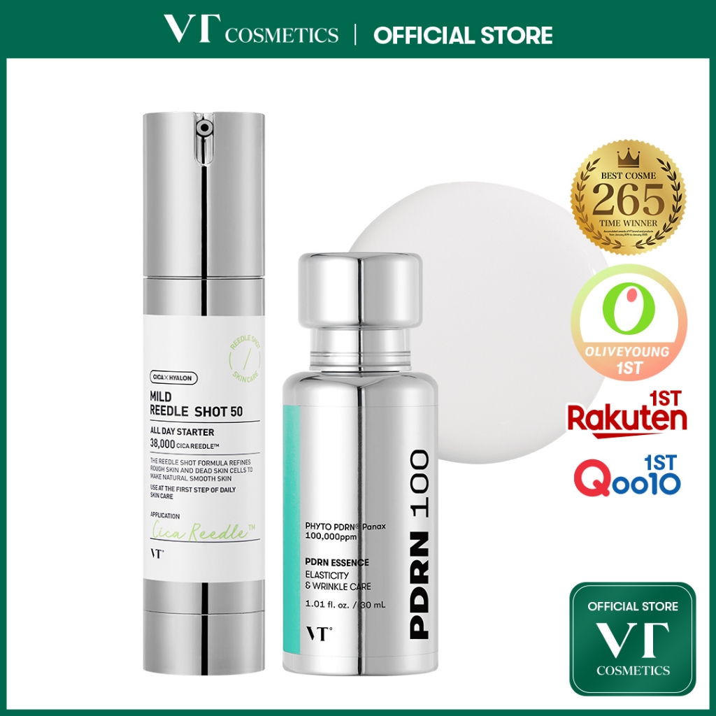 [VT] Exclusive PDRN Essence Set for Glow booster, plant-based low ...