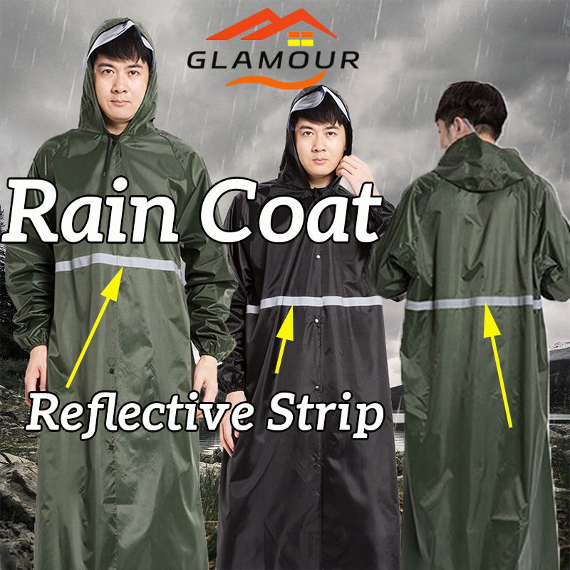 [SG] Raincoat Adult Maxfly Raincoat Motorcycle with Reflective Strip ...