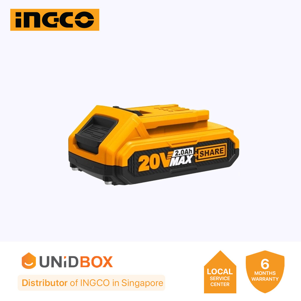 INGCO FBLI2001 20V Li-Ion 2.0AH Battery | Shopee Singapore