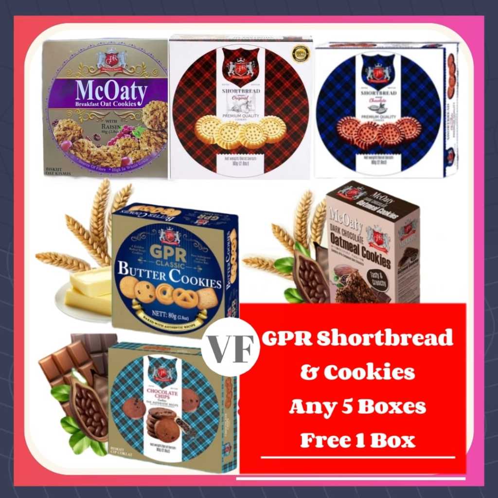 GPR Royal British Butter Cookies / Shortbread / Shortbread Chocolate /McOaty Raisin Oat ...