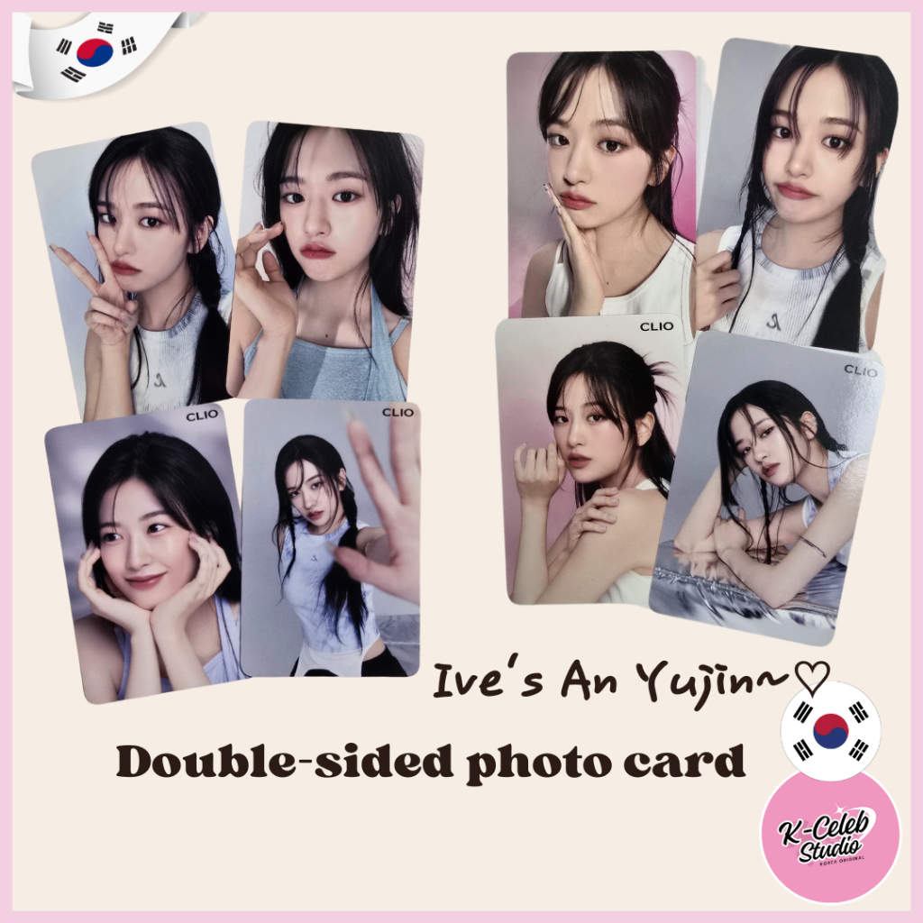 Clio IVE's An Yujin double-sided photo card (2P) | Shopee Singapore