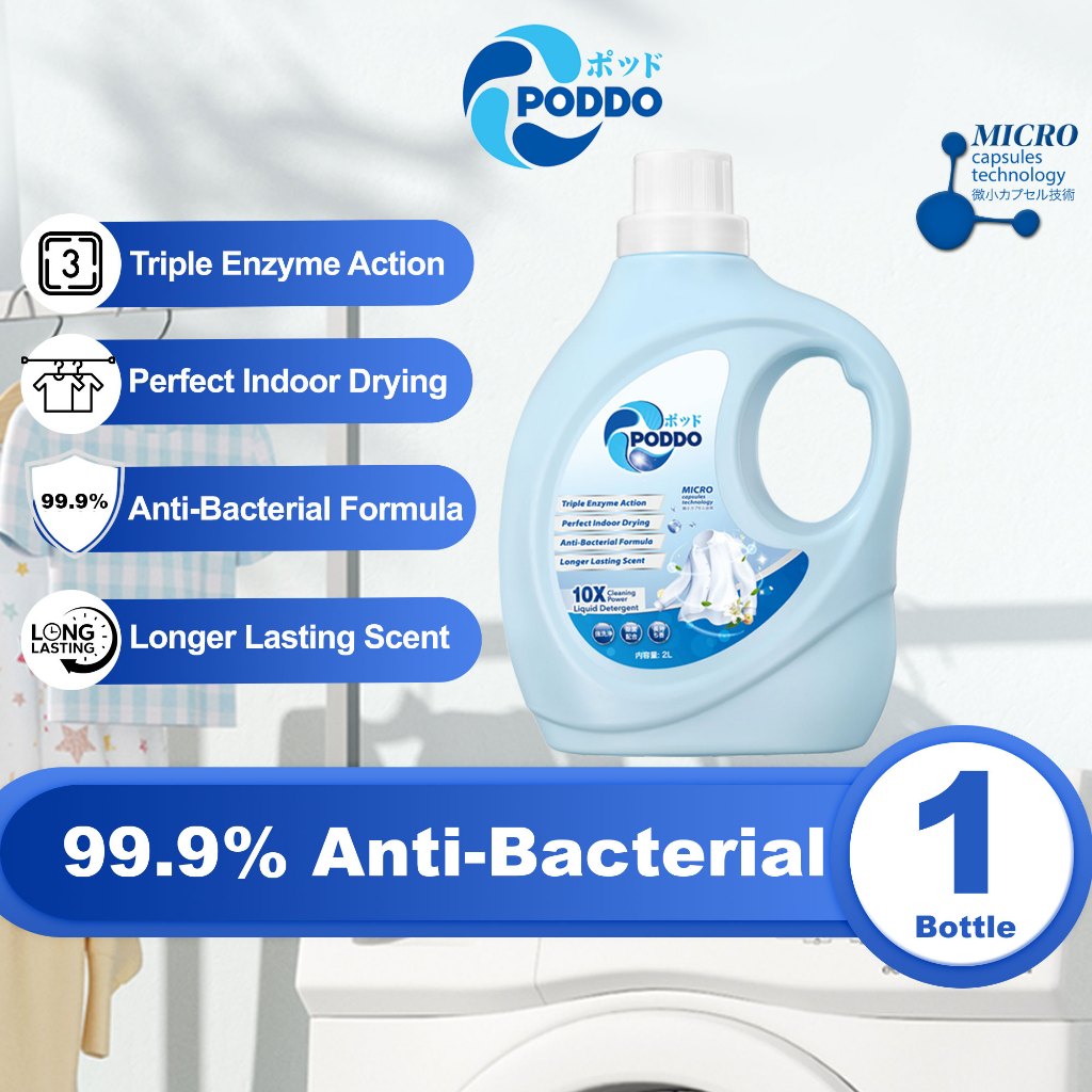 [NEW LAUNCH PROMO] PODDO Bio-Enzyme 99.9% Anti-Bacterial Laundry ...