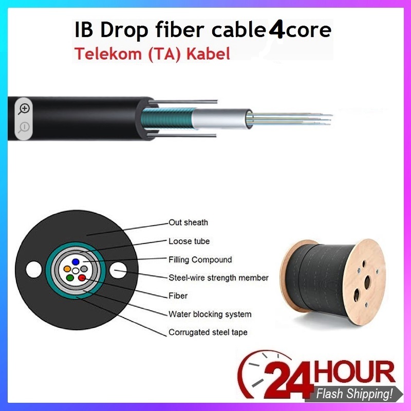 Unifi Drop Fiber 4core Outdoor Per Meter Fiber Optic 4core Singlemode ...