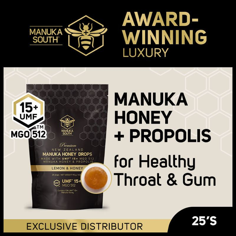 Manuka South UMF15 Manuka Honey+Propolis Drops Lozenges (25 pieces ...