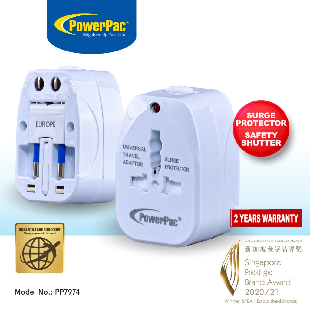 PowerPac Multi Travel Adapter US UK EU AU Adapter (PP7974) | Shopee ...