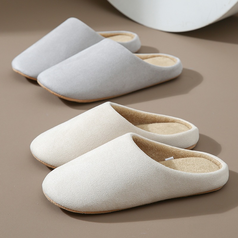 House Cotton Slippers Indoor Elderly Slippers Women Bedroom Anti-Slip ...